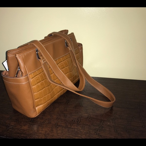Bags | Camel Color Tote Hand Bag Purse | Poshmark